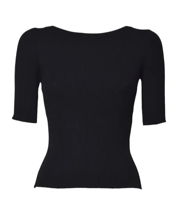 Max Mara Waser Boat-neck Ribbed Jumper