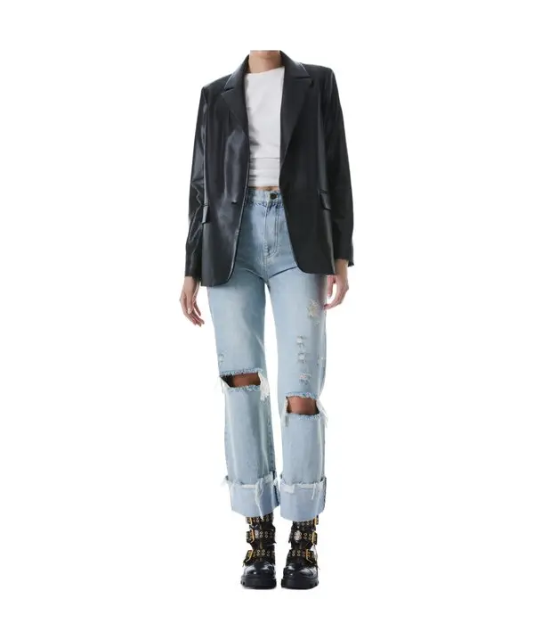 ALICEOLIVIA Denny Boyfriend Style Suit Coat