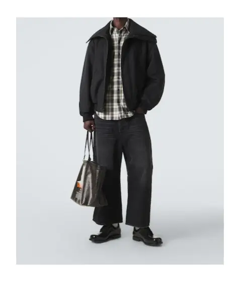 Balenciaga Checked Cotton Flannel Shirt