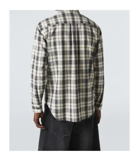 Balenciaga Checked Cotton Flannel Shirt