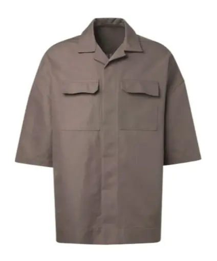 Rick Owens Dark-style Short-sleeved Shirt