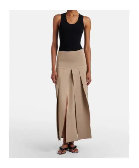 Alaïa Pleated Maxi Skirt