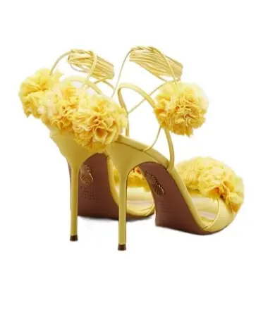 AQUAZZURA Cherry Kiss Appliqué Sandals