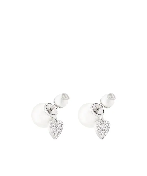 Dior Tribales Earrings With Pearl And Heart Charm