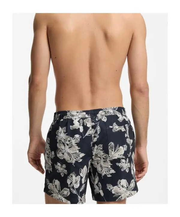 Hugo Boss Quick-dry Swim Shorts With All-over Print