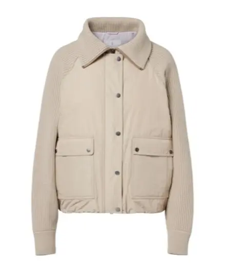 Brunello Cucinelli Wool, Cashmere, And Silk Down Jacket