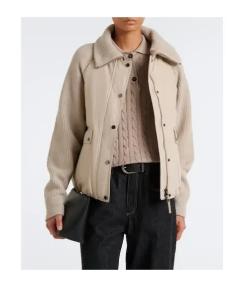 Brunello Cucinelli Wool, Cashmere, And Silk Down Jacket