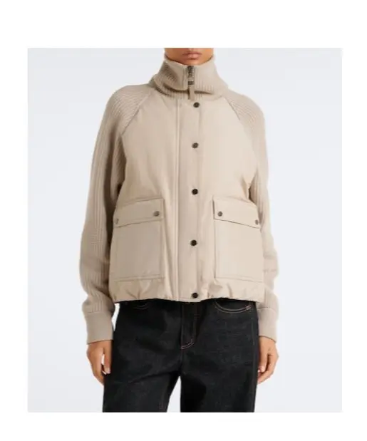 Brunello Cucinelli Wool, Cashmere, And Silk Down Jacket