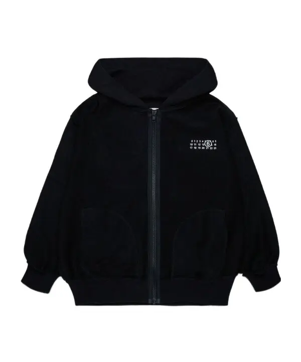 MAISON MARGIELA Logo-print Zip-up Hoodie