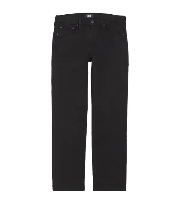 Paige Transcend Vintage Doheny Straight Leg Jeans - Black