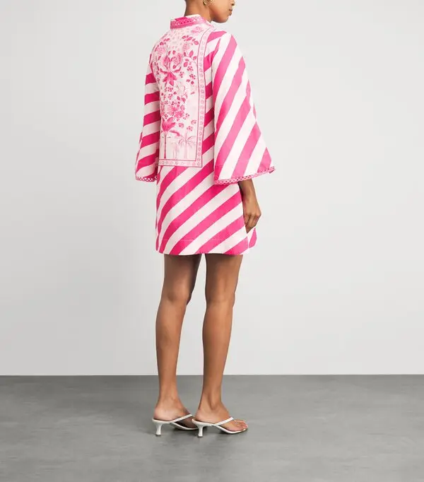 Verandah Printed Kaftan Mini Dress