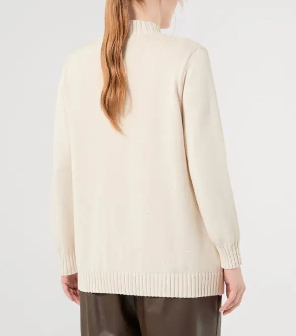 Marina Rinaldi Cotton Sequin Floral Cardigan