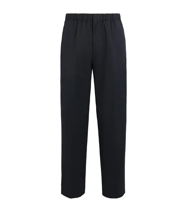 LARDINI Wool-blend Easy Wear Trousers