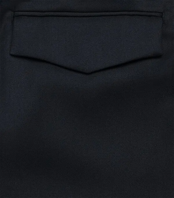 LARDINI Wool-blend Easy Wear Trousers