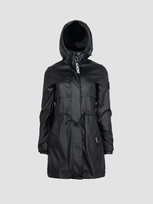 JACK1T Aurora Cape Raincoat - Black