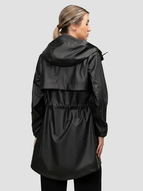 JACK1T Aurora Cape Raincoat - Black