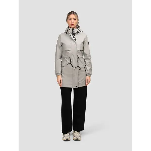 JACK1T Aurora Cape Raincoat - Light Grey