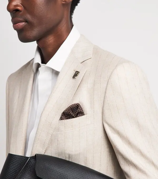 Pal Zileri Silk Jacquard Pocket Square