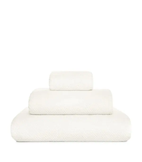 GRACCIOZA Bee Waffle Washcloth - White