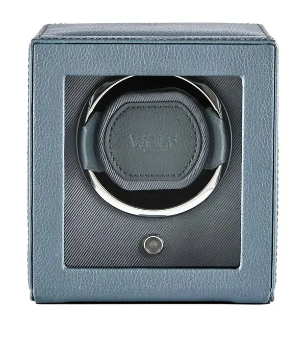 Wolf Cub Single Watch Winder With Cover - Grey