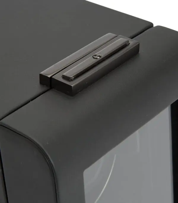 Wolf Axis Single Watch Winder With Locking Glass Cover