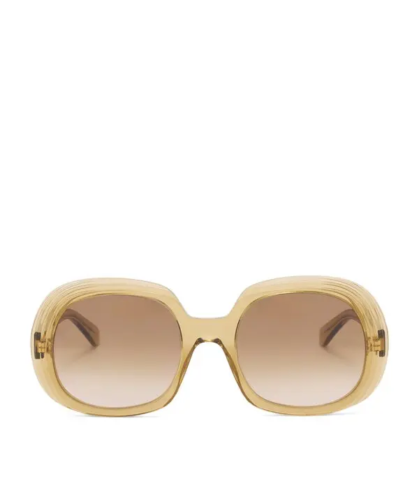 Loewe Square Frame Sunglasses - Green