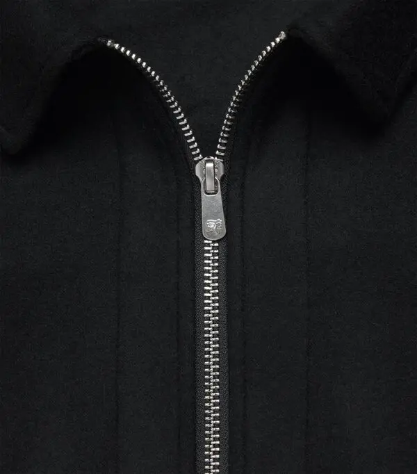 Marco Pescarolo Black Cashmere Zip Jacket