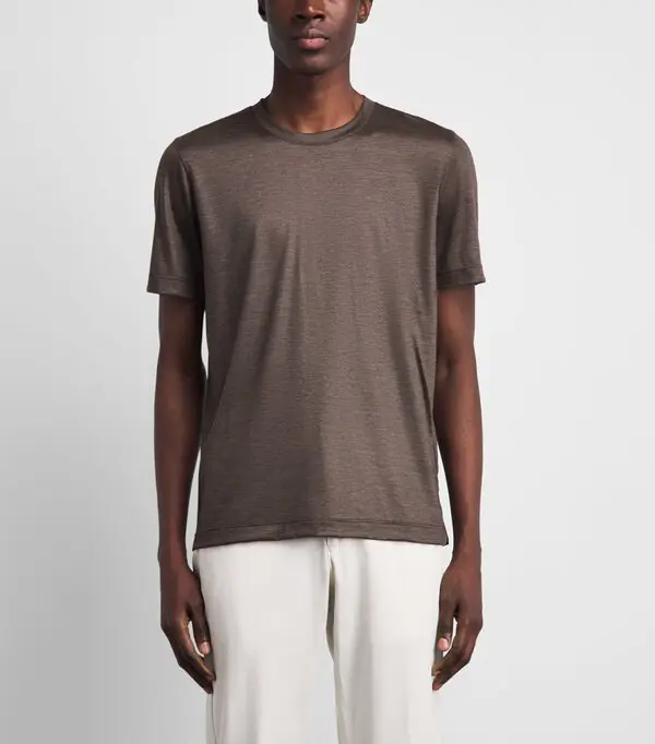 Marco Pescarolo Cashmere T-shirt - Brown