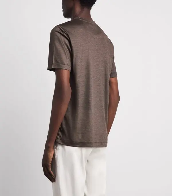 Marco Pescarolo Cashmere T-shirt - Brown