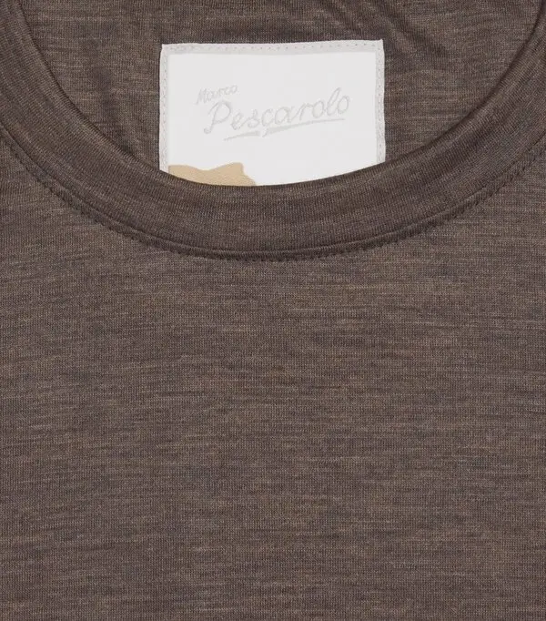 Marco Pescarolo Cashmere T-shirt - Brown