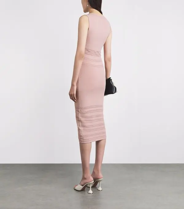 L'Agence Taren Knitted Midi Dress
