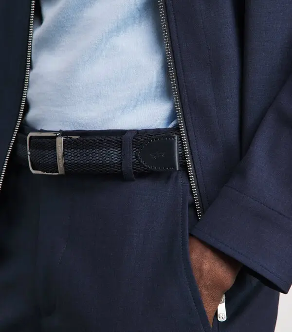 Paul & Shark Woven Cotton Reversible Belt