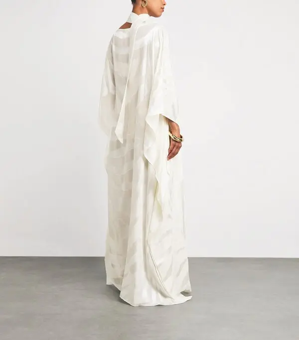 TALLER MARMO Asymmetrical Striped Kaftan
