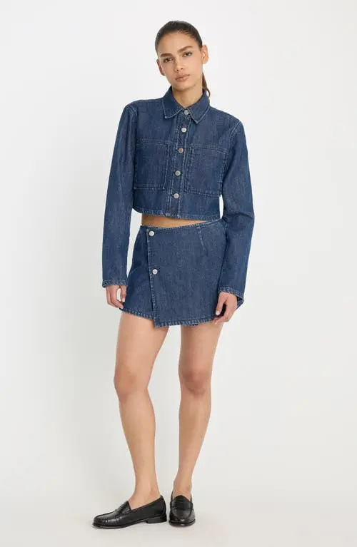 Good American Cropped Denim Jacket