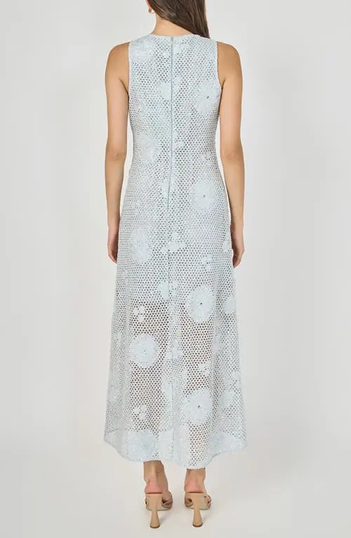 Endless Rose Texture Sleeveless Maxi Dress