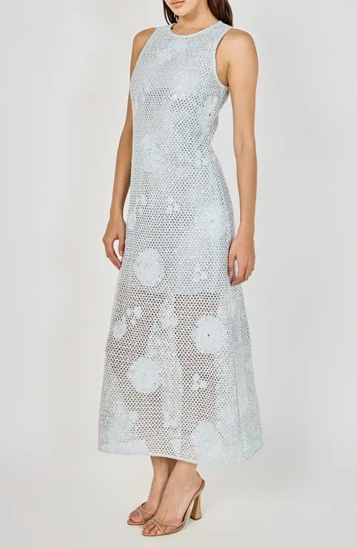 Endless Rose Texture Sleeveless Maxi Dress
