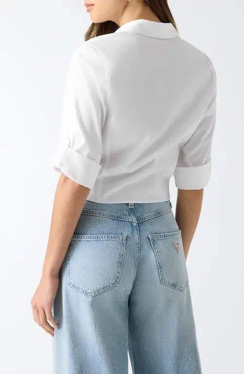 Guess Reeya Tie Front Poplin Shirt