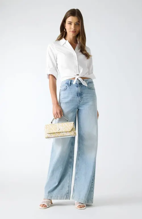 Guess Reeya Tie Front Poplin Shirt