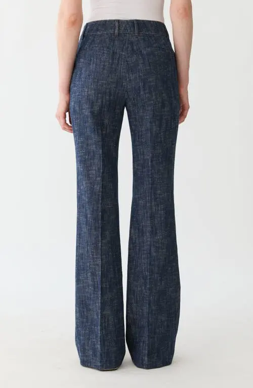 Lafayette 148 New York Cotton & Linen Flare Leg Pants