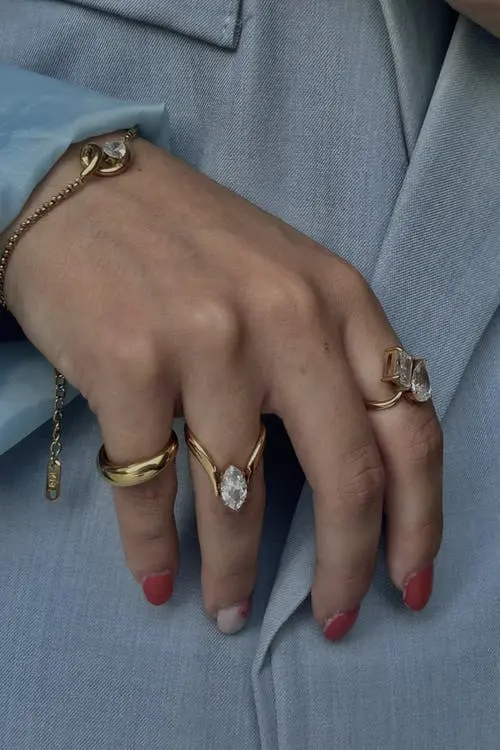 MEIDEYA Thin Dome Ring