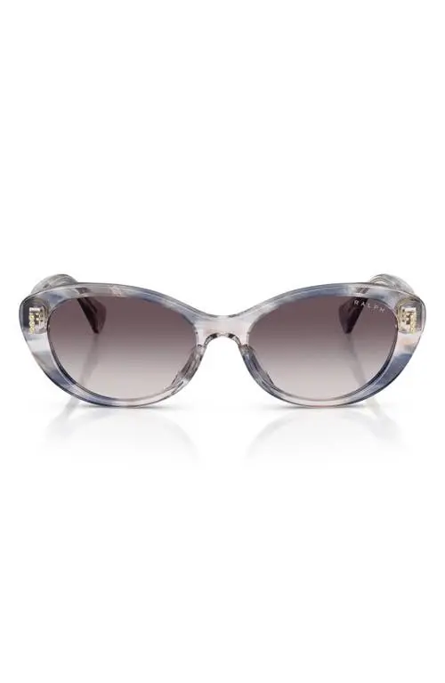 Ralph Lauren Oval Sunglasses - Grey Havana/grey Gradient