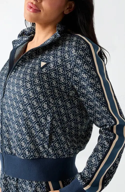 Guess 4g Jacquard Full Zip Track Jacket