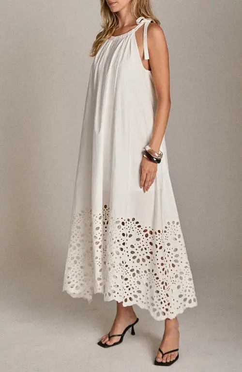 English Factory Eyelet Halterneck Midi Dress