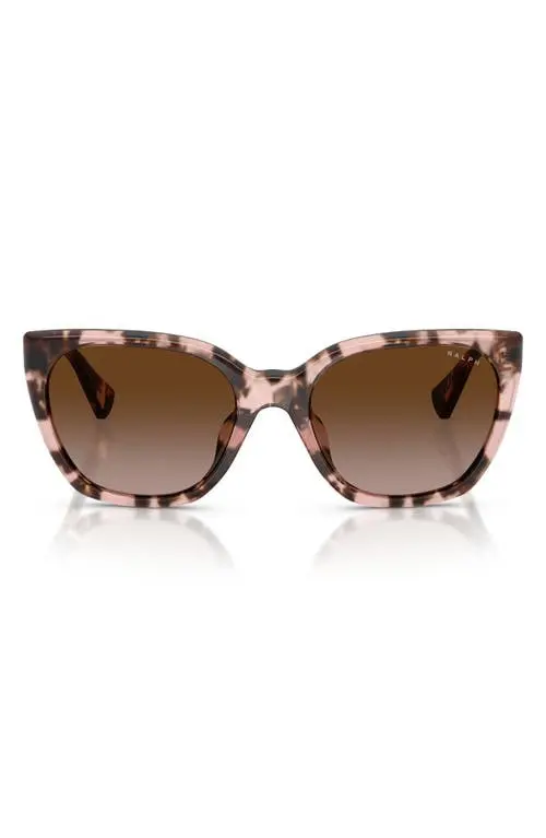 Ralph Lauren 56mm Ra5330u Gradient Butterfly Sunglasses - Pink Havana/brown Gradient