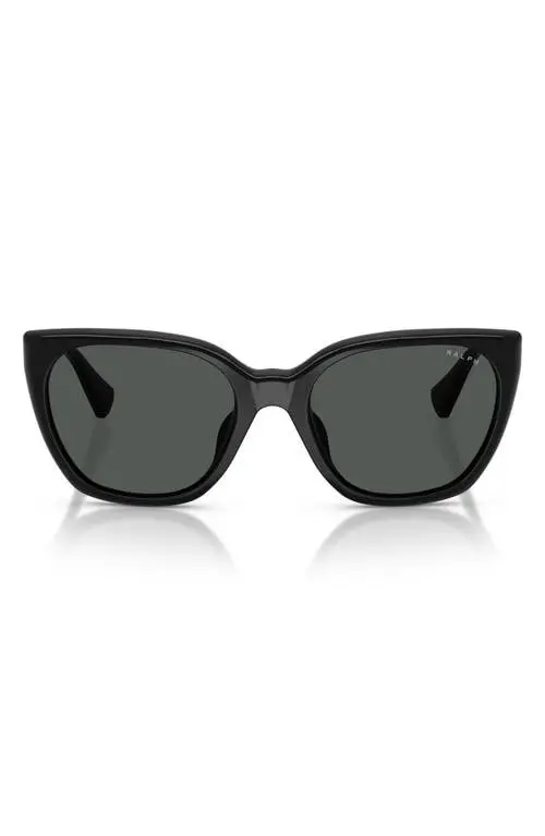 Ralph Lauren Butterfly Sunglasses - Shiny Black/light Grey