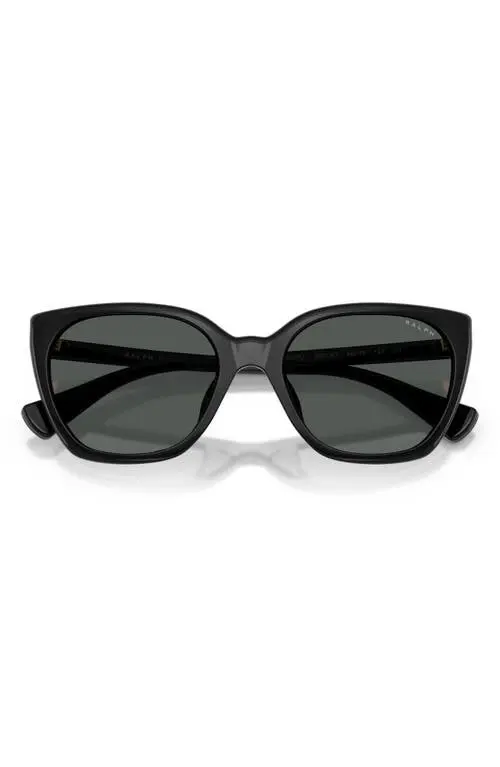 Ralph Lauren Butterfly Sunglasses - Shiny Black/light Grey