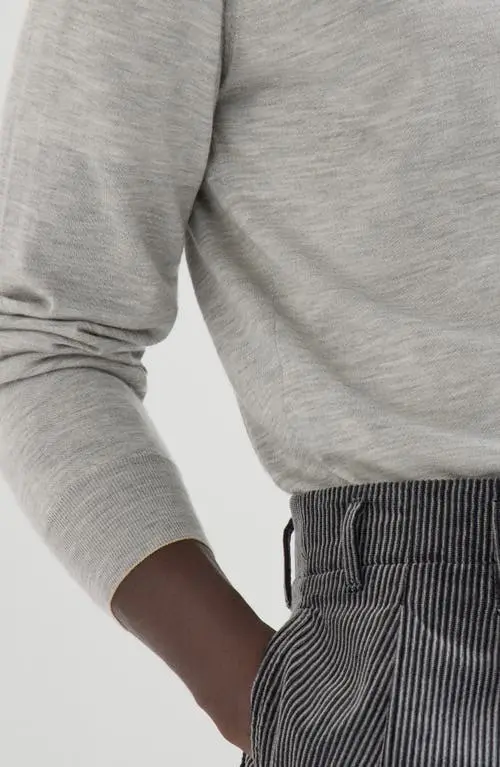 Brunello Cucinelli Cashmere And Silk Lightweight Sweater - Pebble