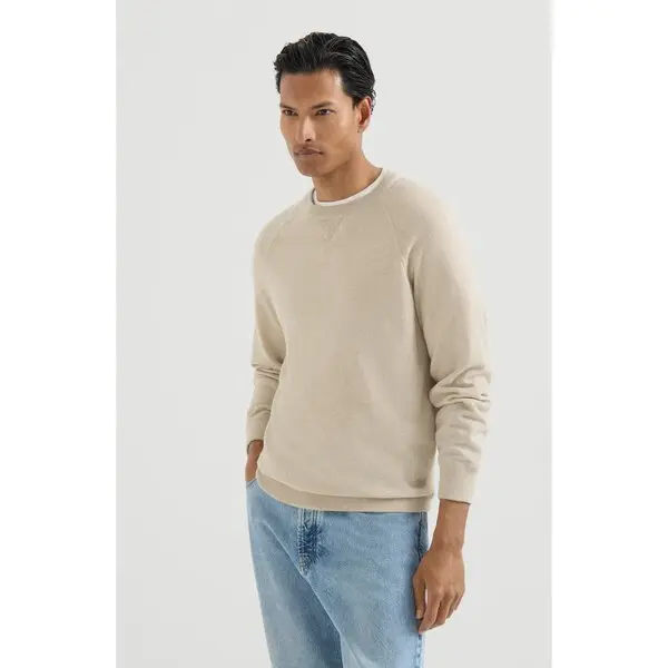 Brunello Cucinelli Cashmere Sweatshirt-style Sweater - Sand