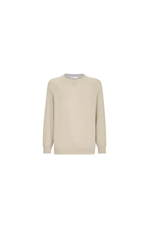 Brunello Cucinelli Cashmere Sweatshirt-style Sweater - Sand