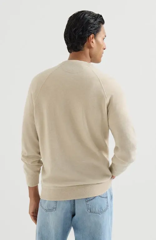 Brunello Cucinelli Cashmere Sweatshirt-style Sweater - Sand